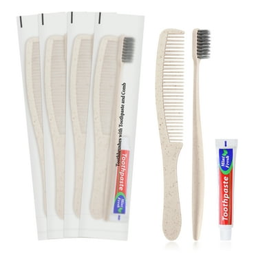 26pack Disposable Toothbrushes with Toothpaste and Comb,10g Toothpaste ...
