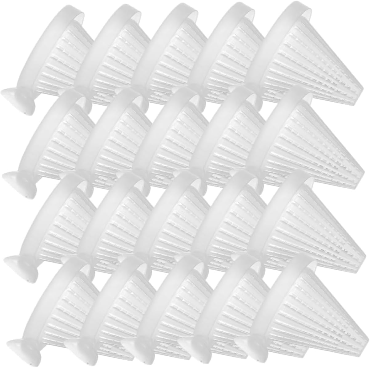 25pcs Aquarium Feeding Cups with Suction Cups Plastic Red Worm Shrimp ...