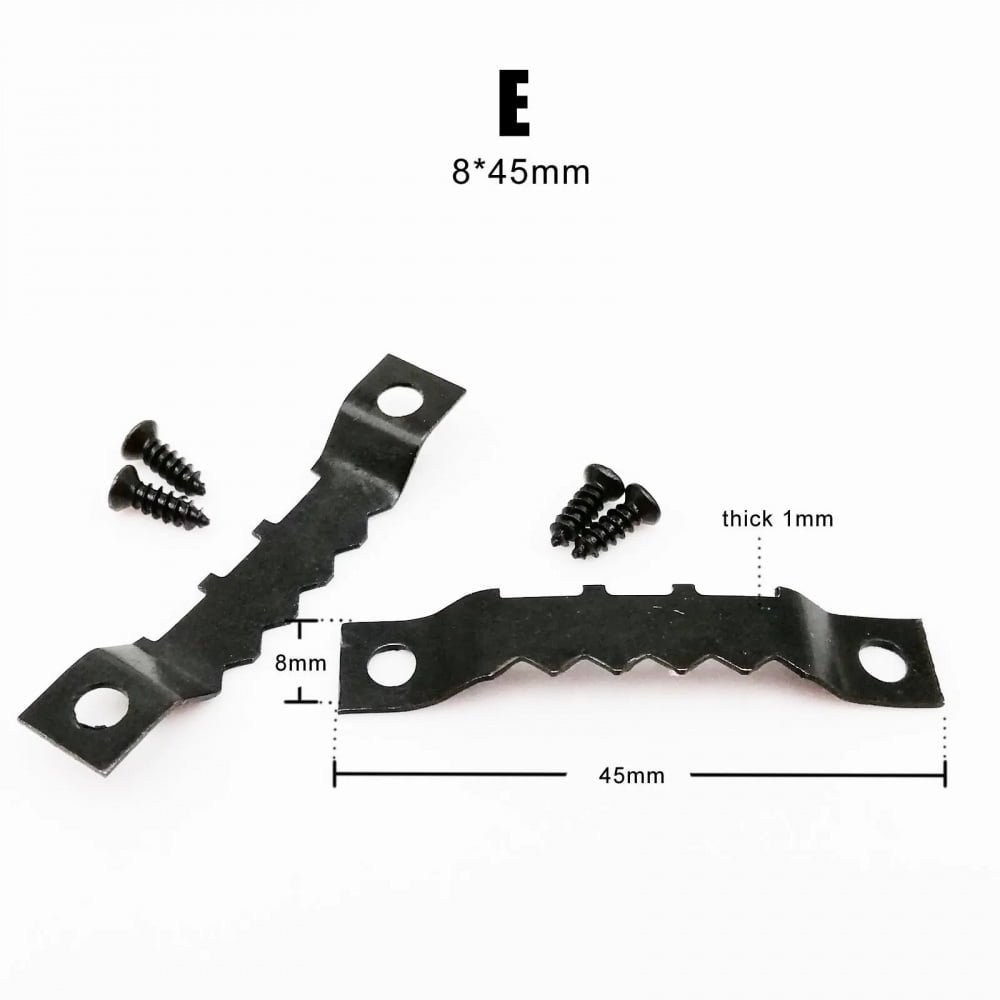 25pcs Black Triangle D-Ring Sawtooth Hanging Picture Photo Frame Hanger ...