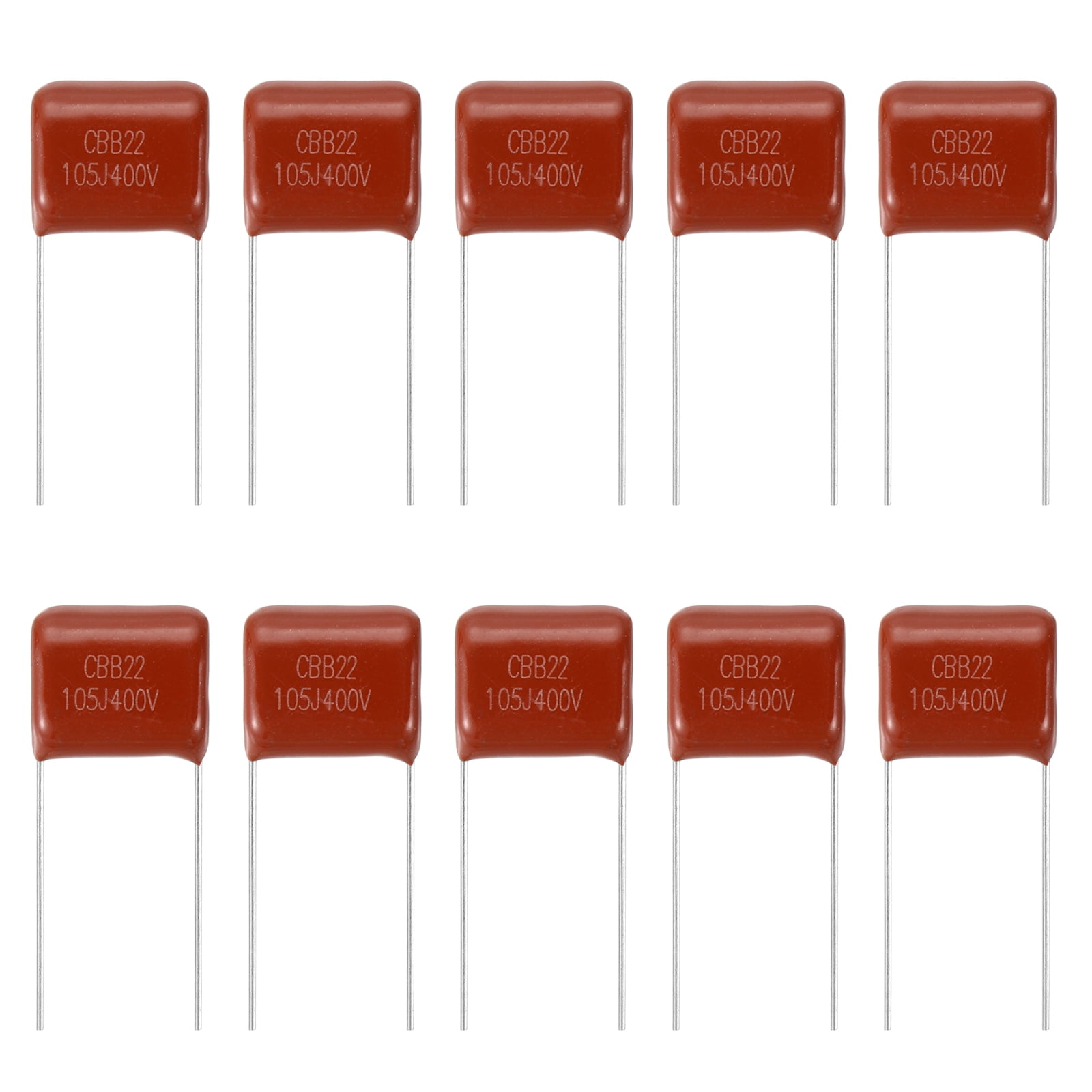 25pcs CBB22 Capacitor 400V 105J 1UF Metallized Polypropylene Film ...