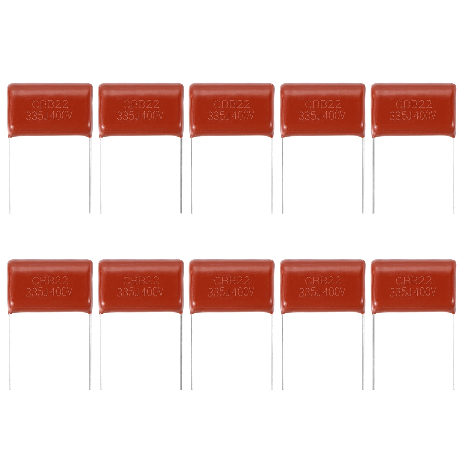 25pcs CBB22 Capacitor 400V 335J 3.3UF Metallized Polypropylene Film ...