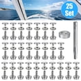 "25pcs Canvas Snap Kit, EEEkit Metal Snap Fasteners Kit Snap Button Set ...