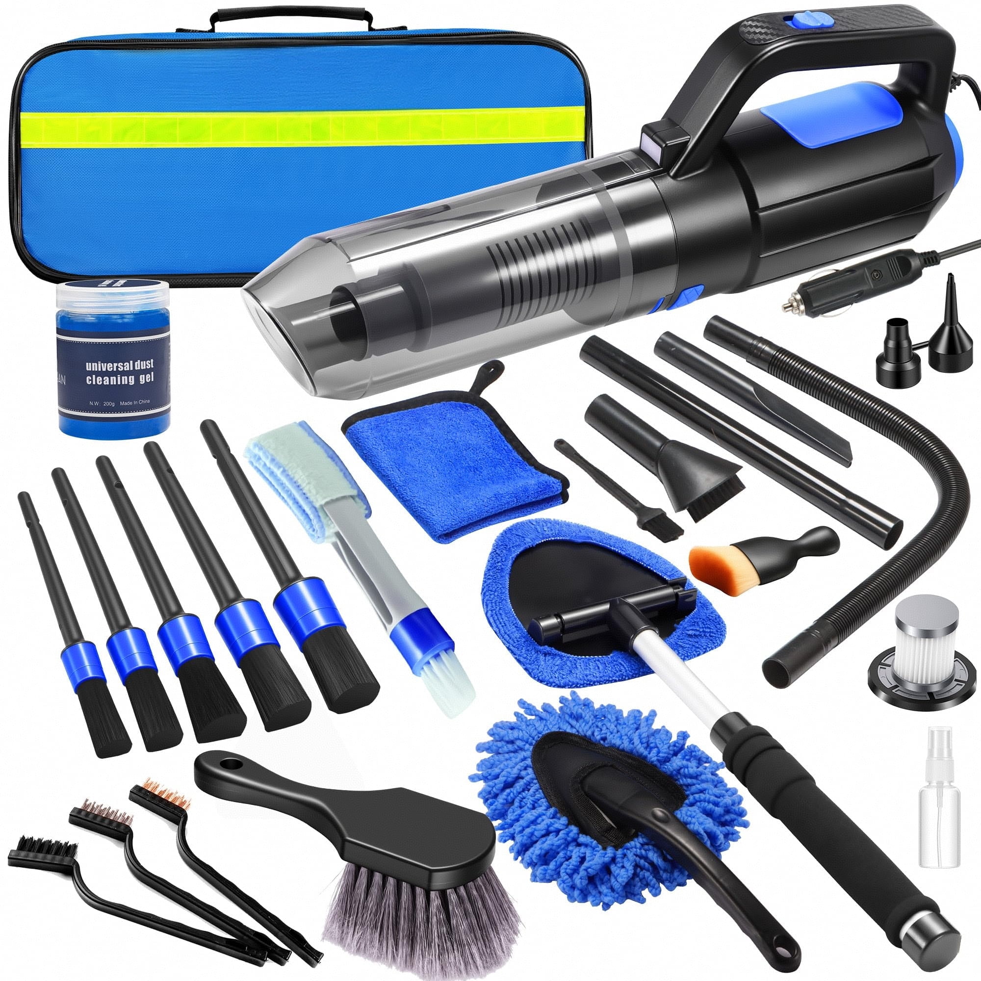 25pcs Car Cleaning Kit,Car Interior Detailing Kit with High Power ...