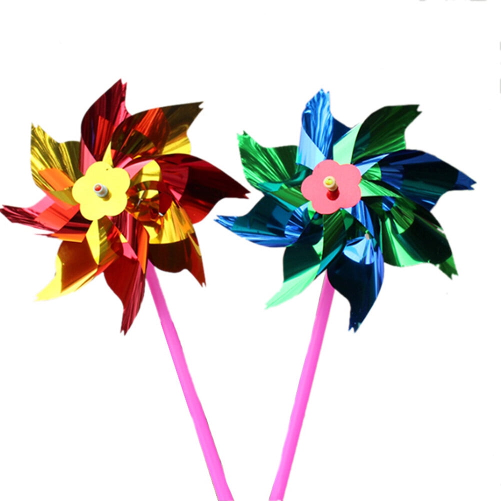25pcs Colorful Plastic Pinwheel DIY Small Windmill Toy Set Beautiful ...