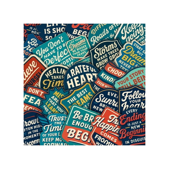 25pcs Creative Sticker Pack, Waterproof Vinyl Decals for Laptops ...