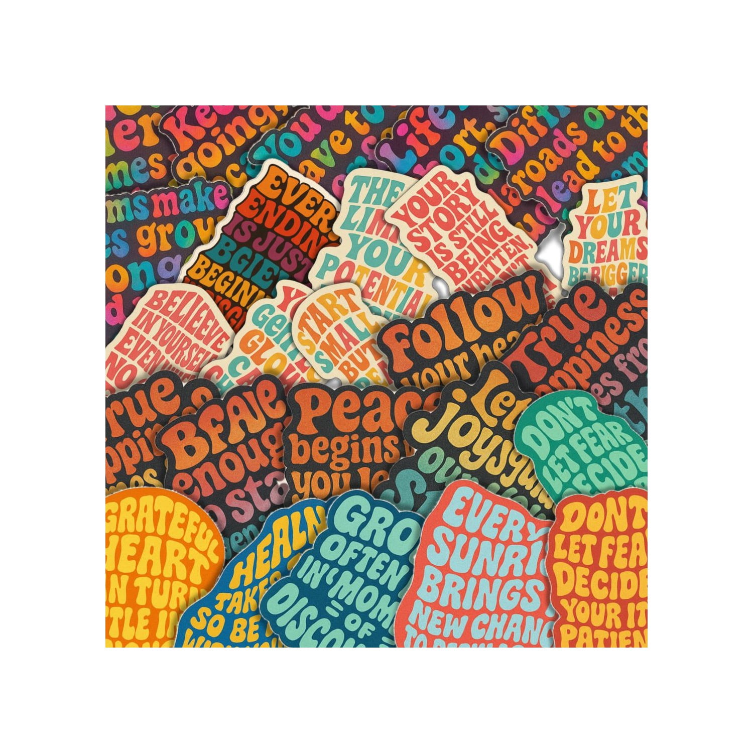 25pcs Creative Sticker Pack, Waterproof Vinyl Decals for Laptops ...