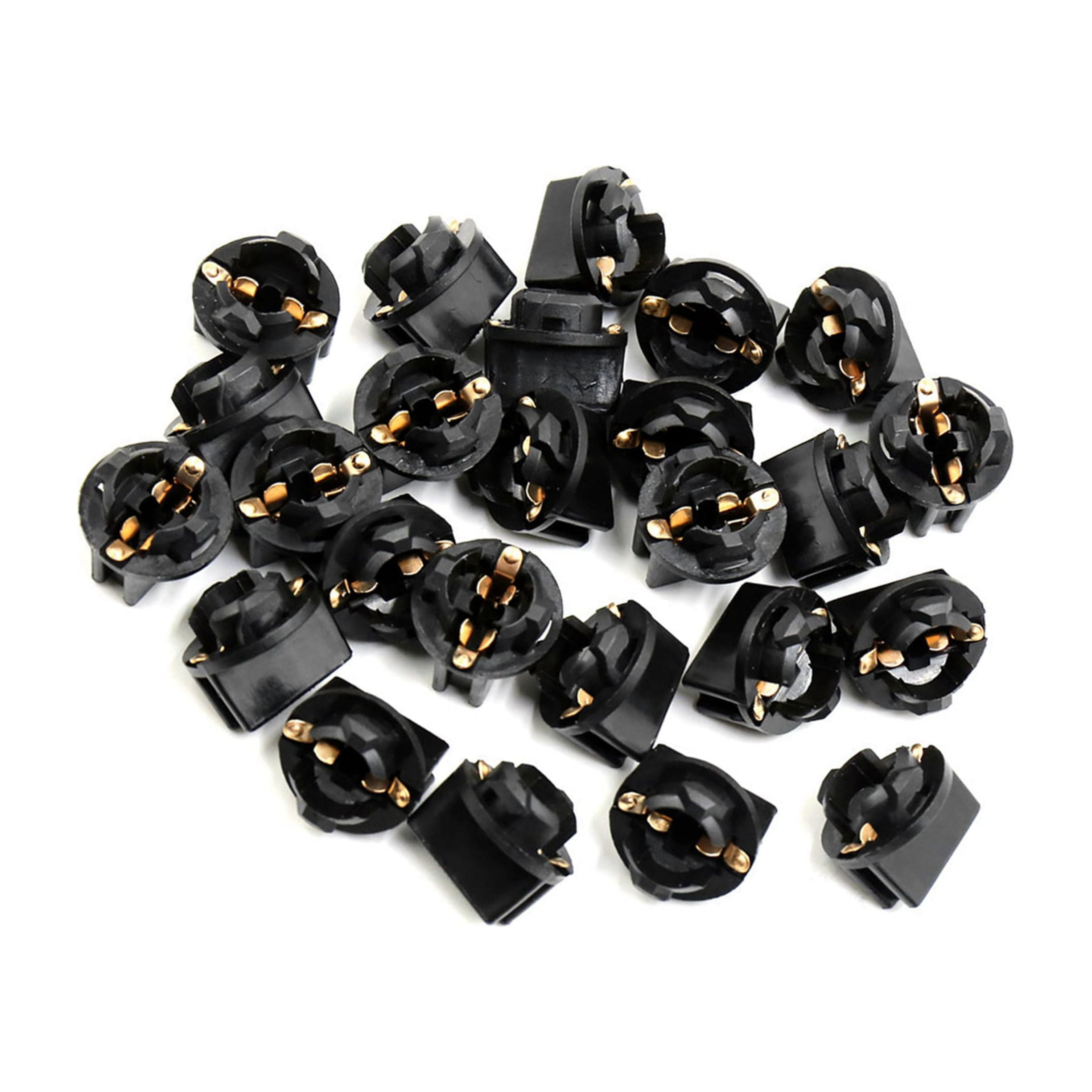 25pcs DC 12V T10 Twist Base Socket Wedge Light Bulb Holder for Car ...