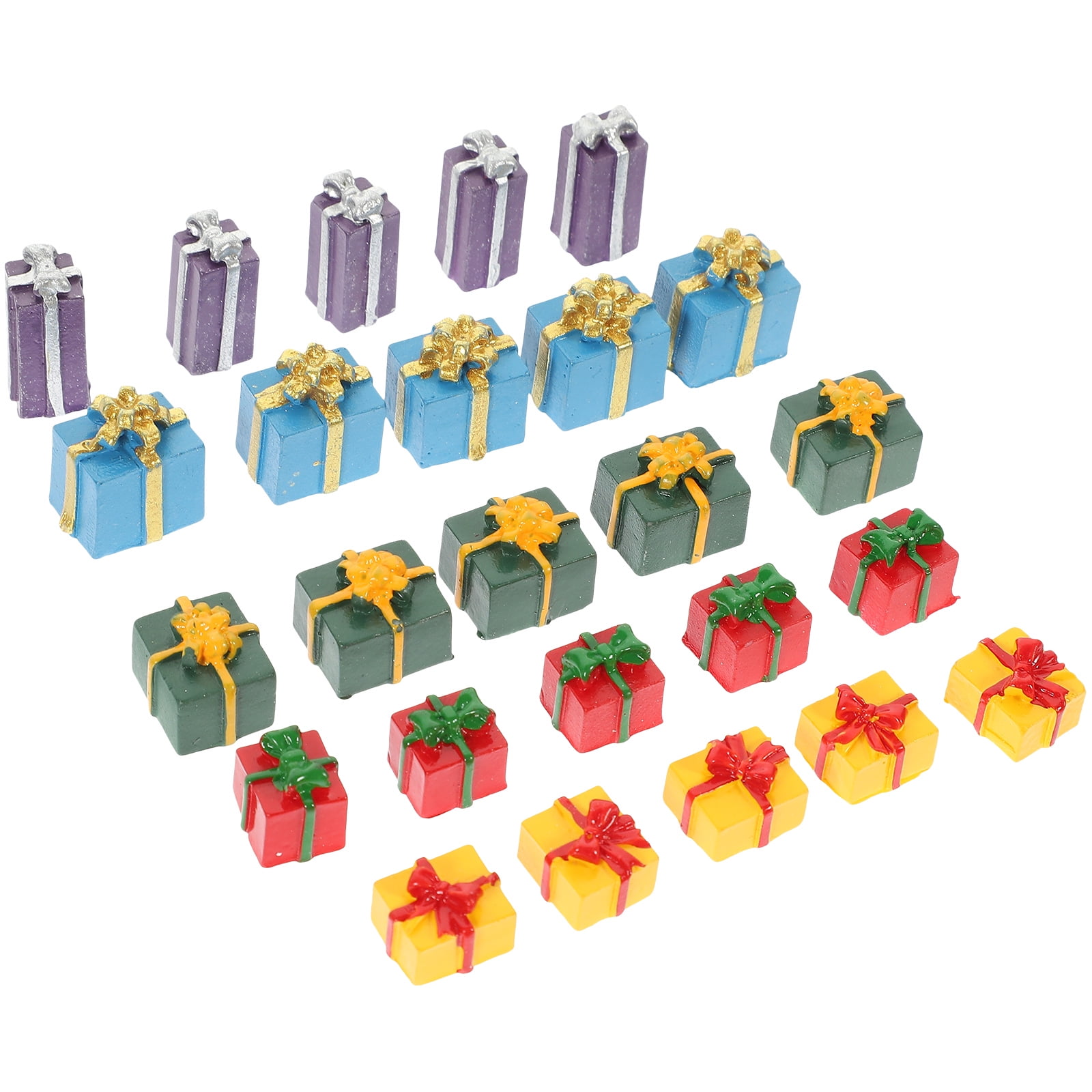 Raindrops Miniature Resin present Box Blue Tiny Presents Crafts 25Pcs 0 ...