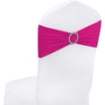25pcs Fuchsia Spandex Chair Sashes with Buckle Slider for Wedding ...