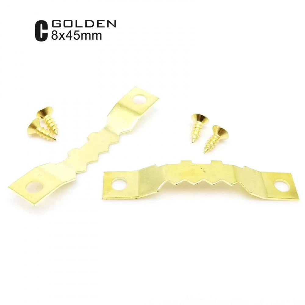 25pcs Golden Silver Black Sawtooth Picture Frame Hanger Hanging Photo ...