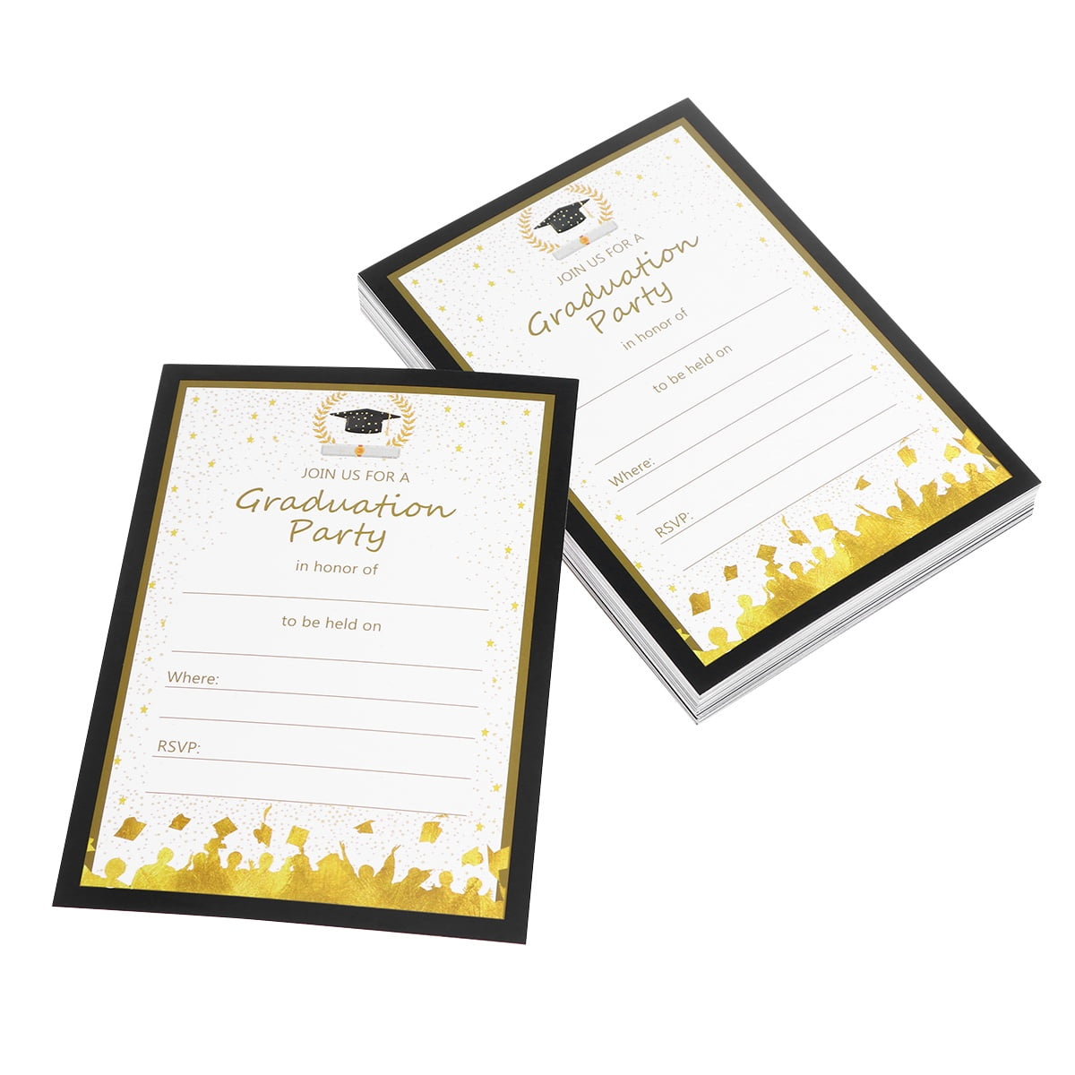 25pcs Graduation Party Invitations Cards Graduation Party Favors ...