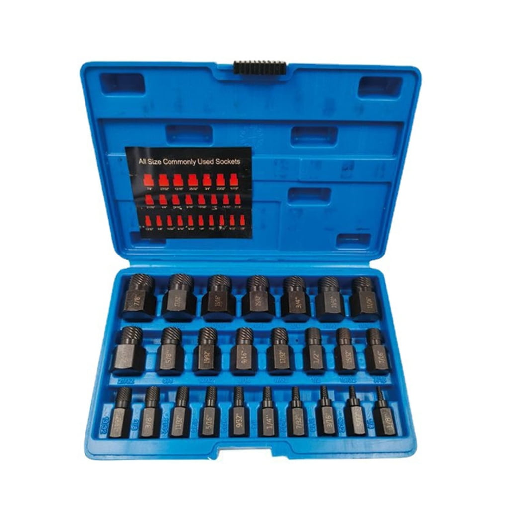 25pcs Heavy-Duty Screw Extractor Set Screw and Bolt Extractor Set for ...
