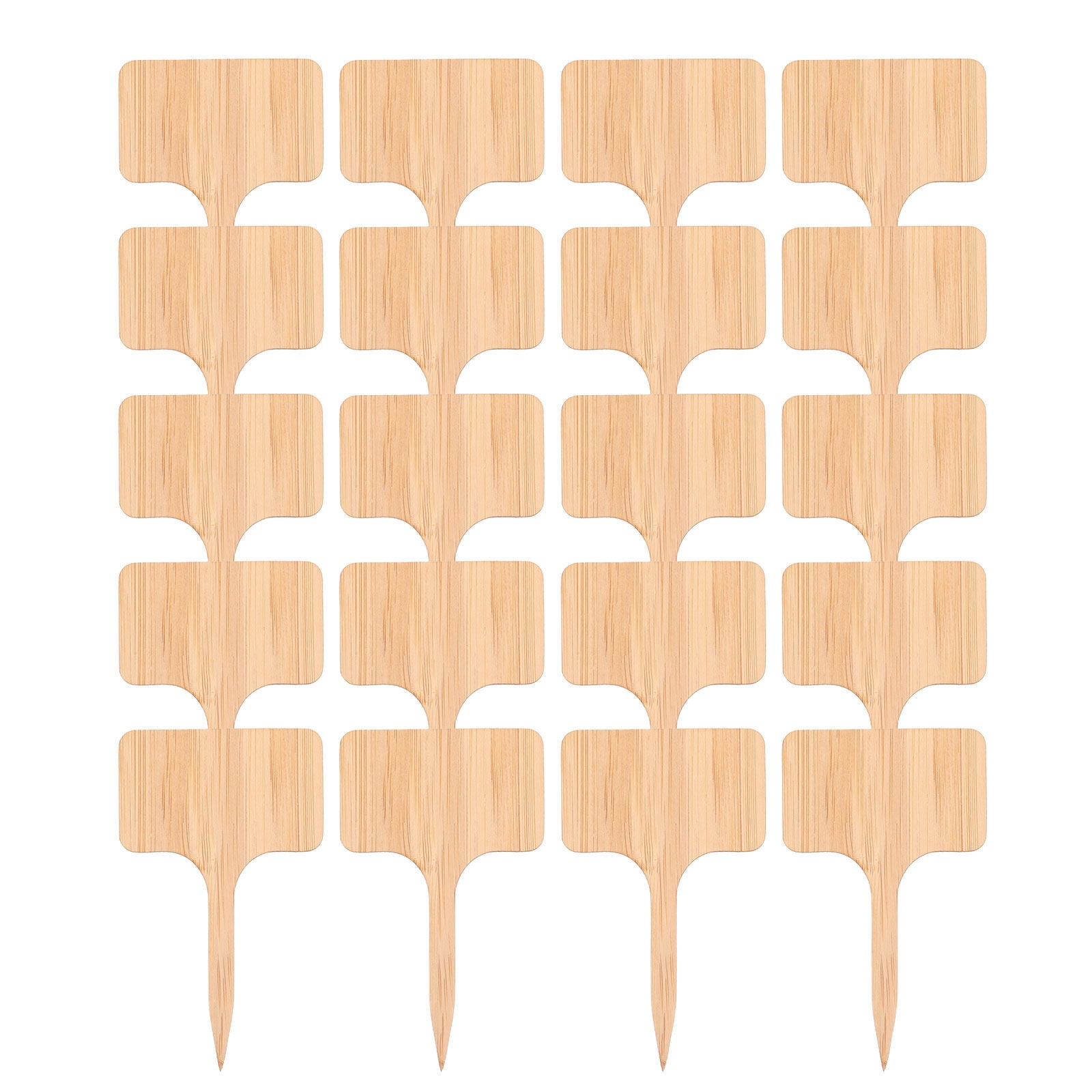 25pcs Bamboo Plant Labels T Shape Markers for Garden - Walmart.com