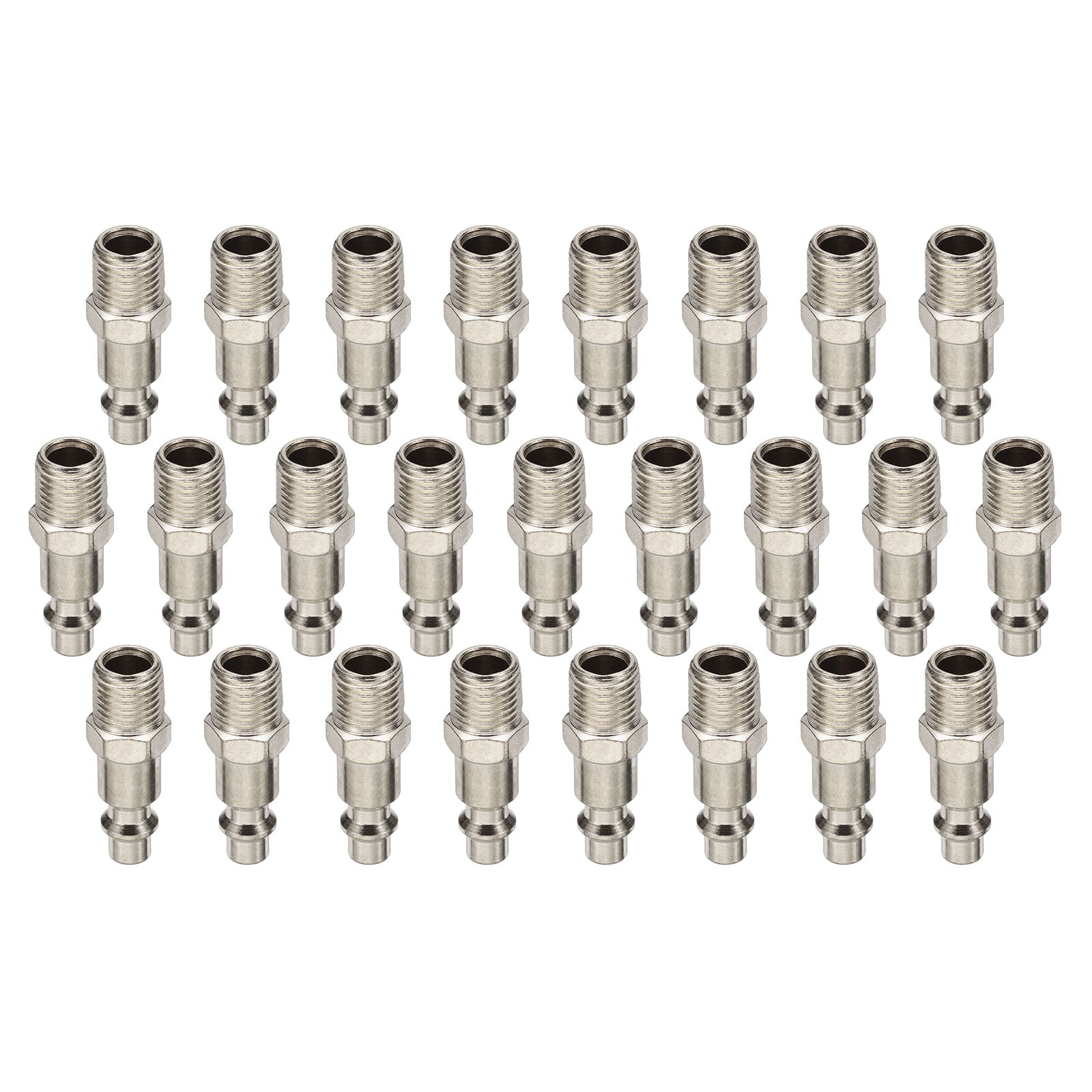 25pcs Industrial Air Plug 1/4" NPT Male M Style High Flow Quick Connect ...