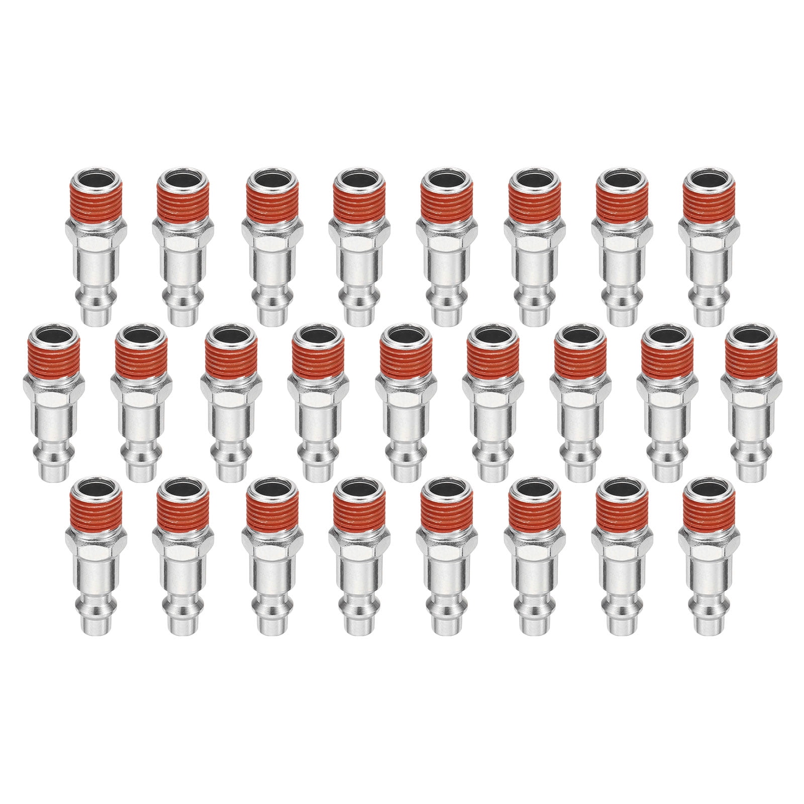 25pcs Industrial Air Plug 1/4" NPT Male M Style Pneumatic Plugs High ...