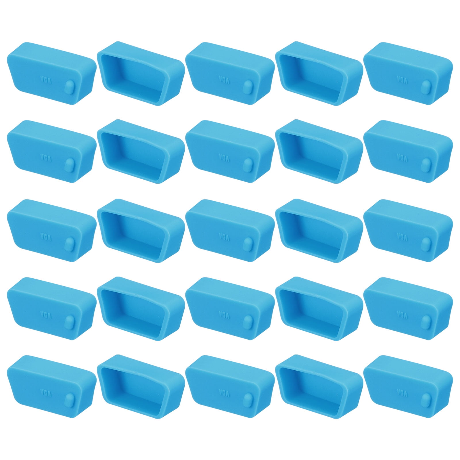 25pcs Laptop VGA Port Duct Covers Caps Silicone Plugs Protectors for ...