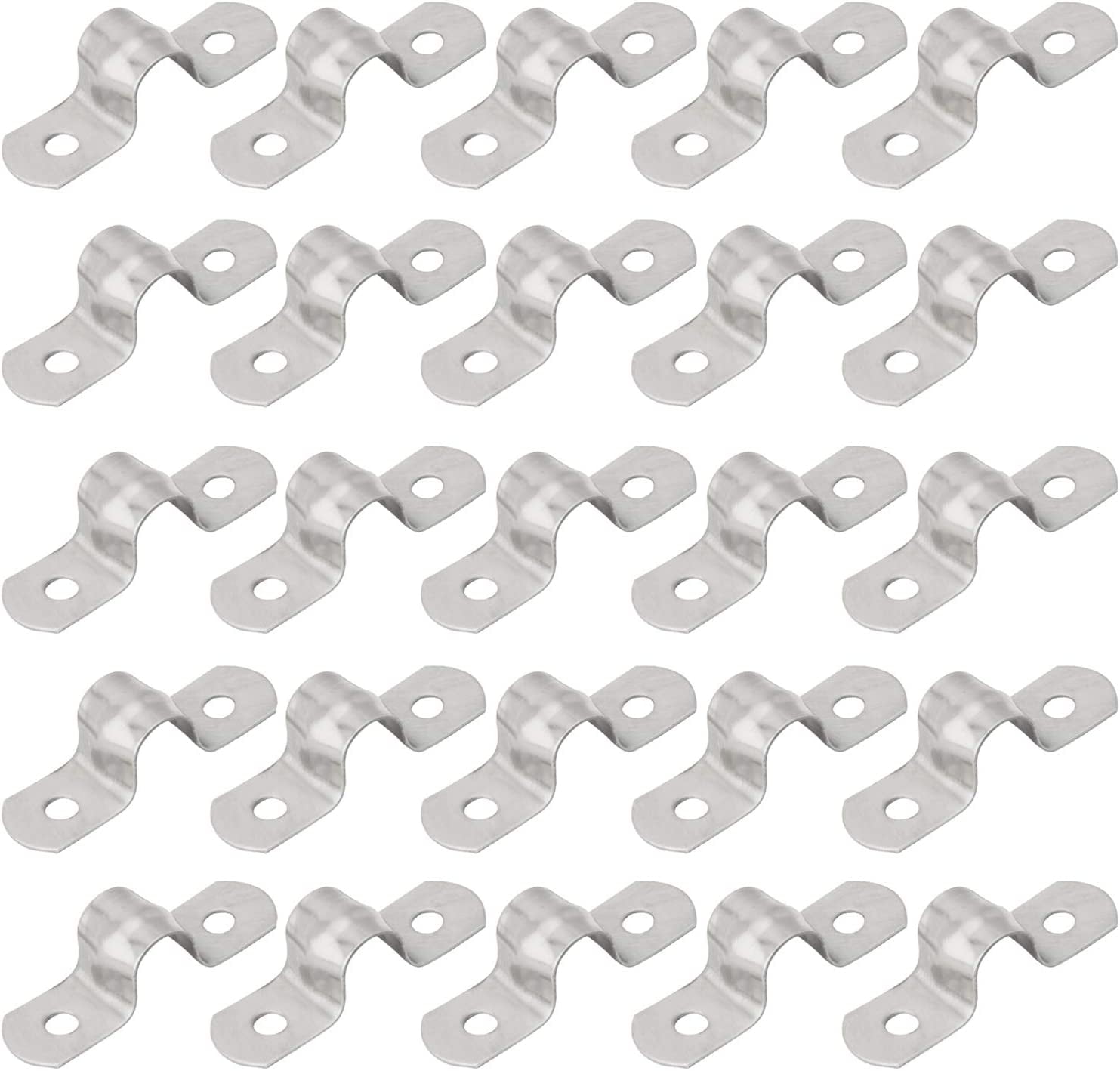 25pcs M10 Stainless Steel Rigid Pipe Strap for 3/8 Inch Hose OD, 2 ...