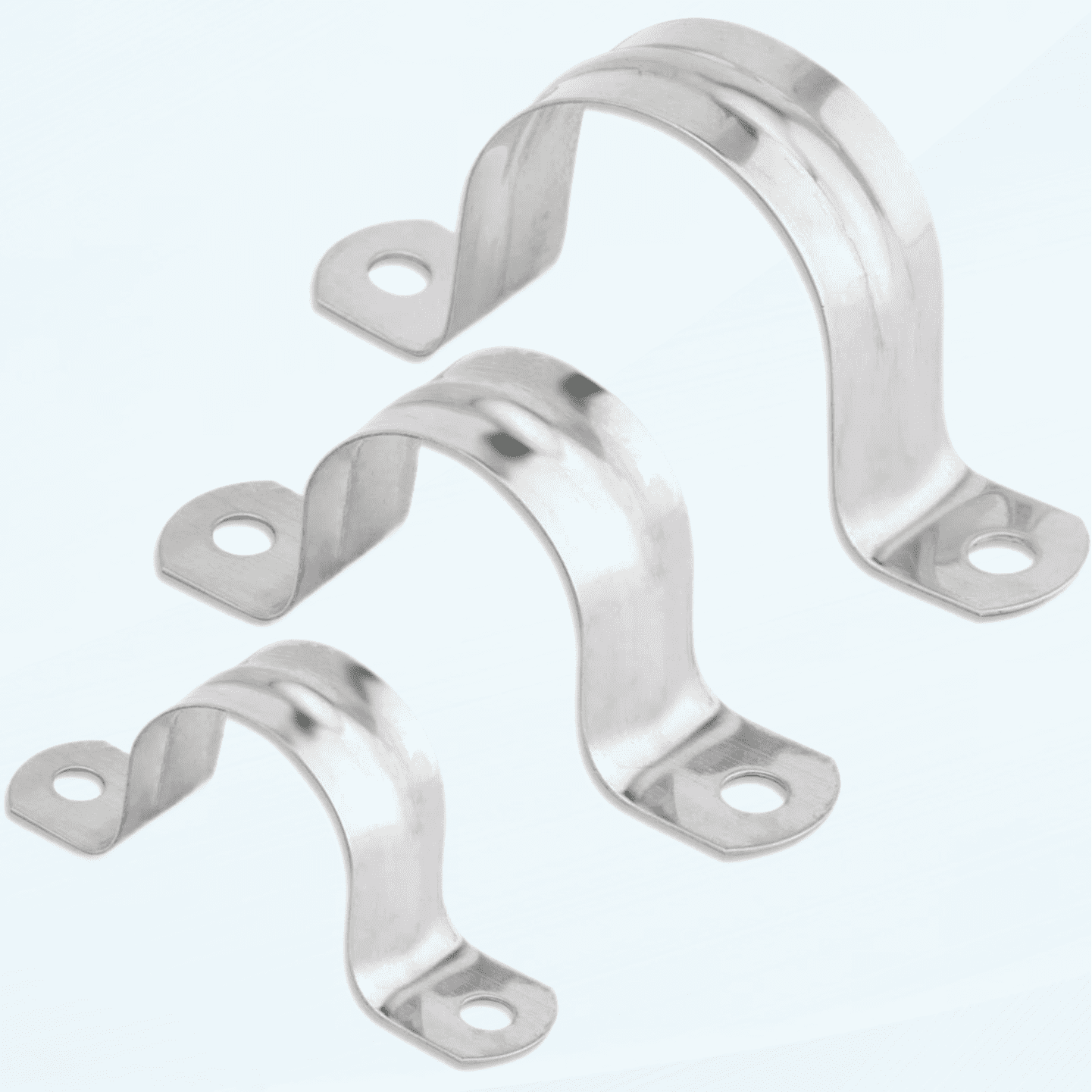 25pcs M20 Stainless Steel Rigid Pipe Strap for 3/4 Inch Hose OD, 2 ...