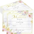25pcs Marriage Certificates 11x8.5 Inch Blank Certificate Paper Wedding ...