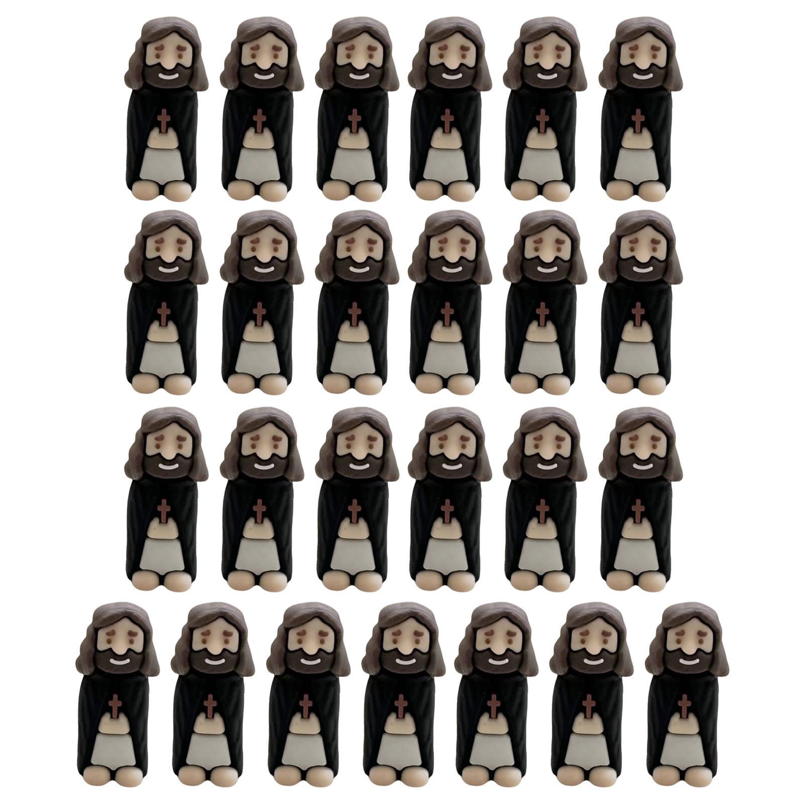 25pcs Mini Jesus Dolls Tiny Jesus Figurines Religious Christ Savior ...