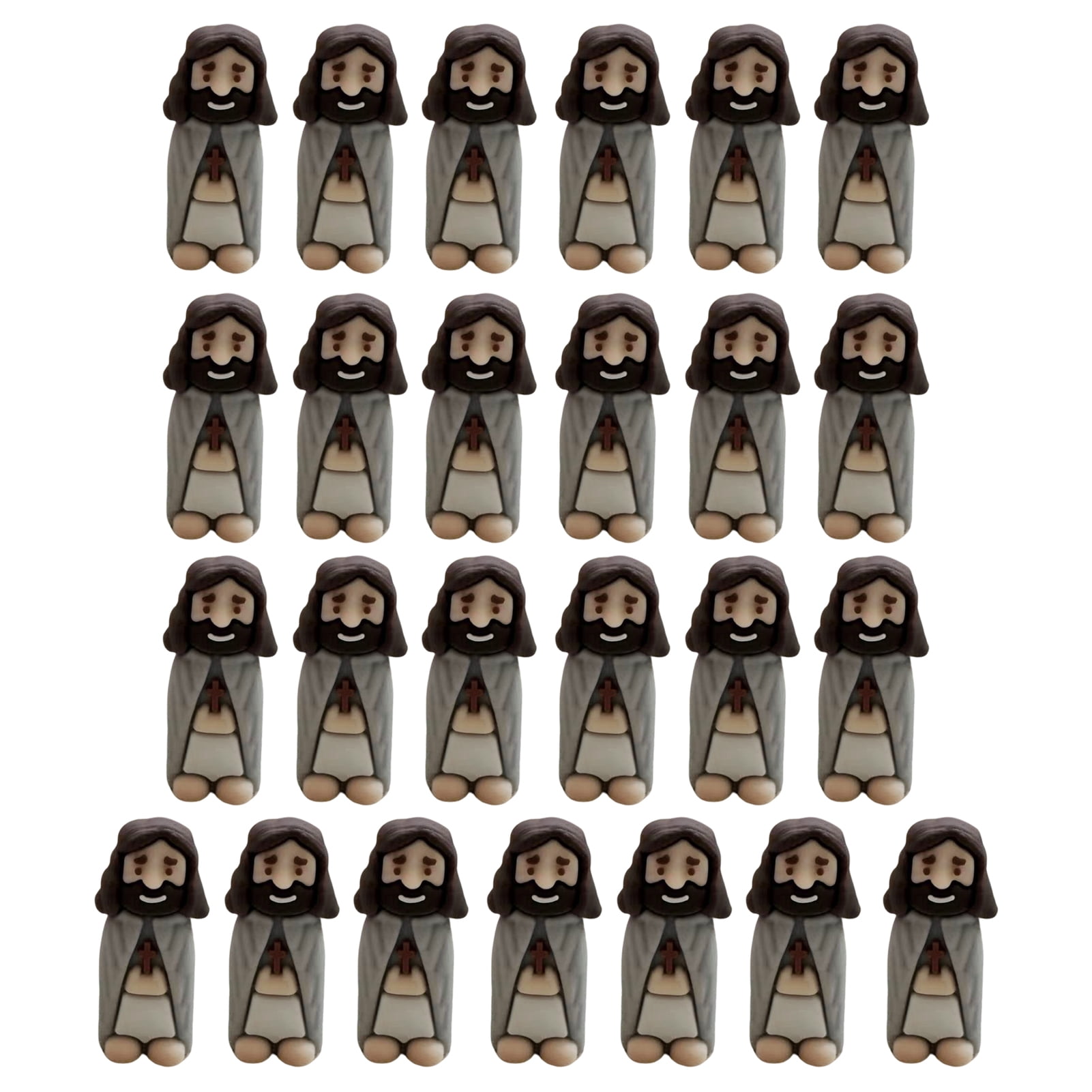 25pcs Mini Jesus Dolls Tiny Jesus Figurines Religious Christ Savior ...
