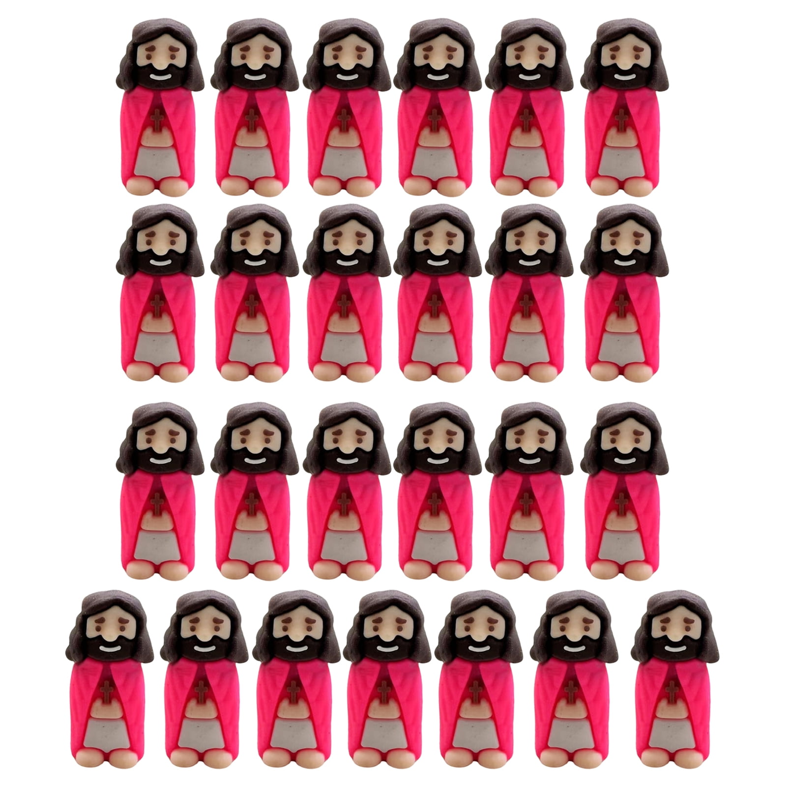 25pcs Mini Jesus Dolls Tiny Jesus Figurines Religious Christ Savior ...