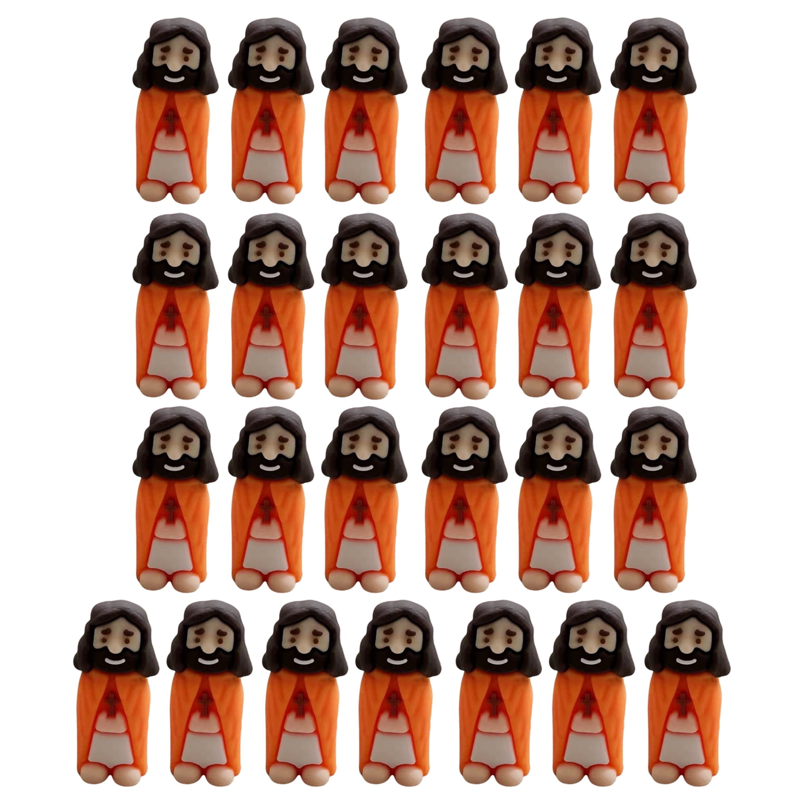 25pcs Mini Jesus Dolls Tiny Jesus Figurines Religious Christ Savior ...