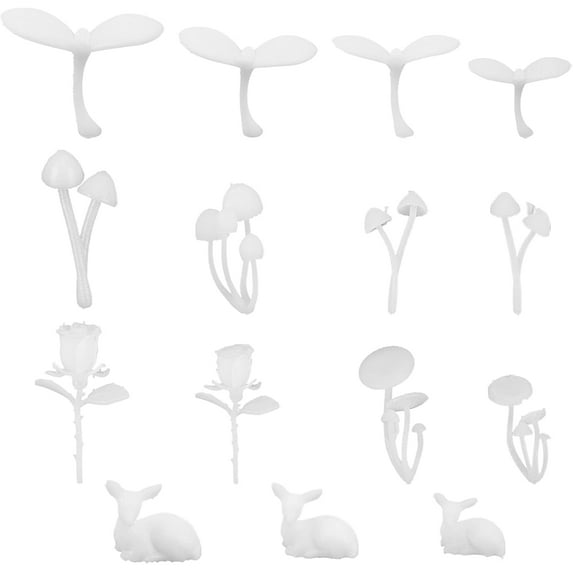 25pcs Mini Resin Filler Resin Charms Accessories Forest Theme Mushroom ...