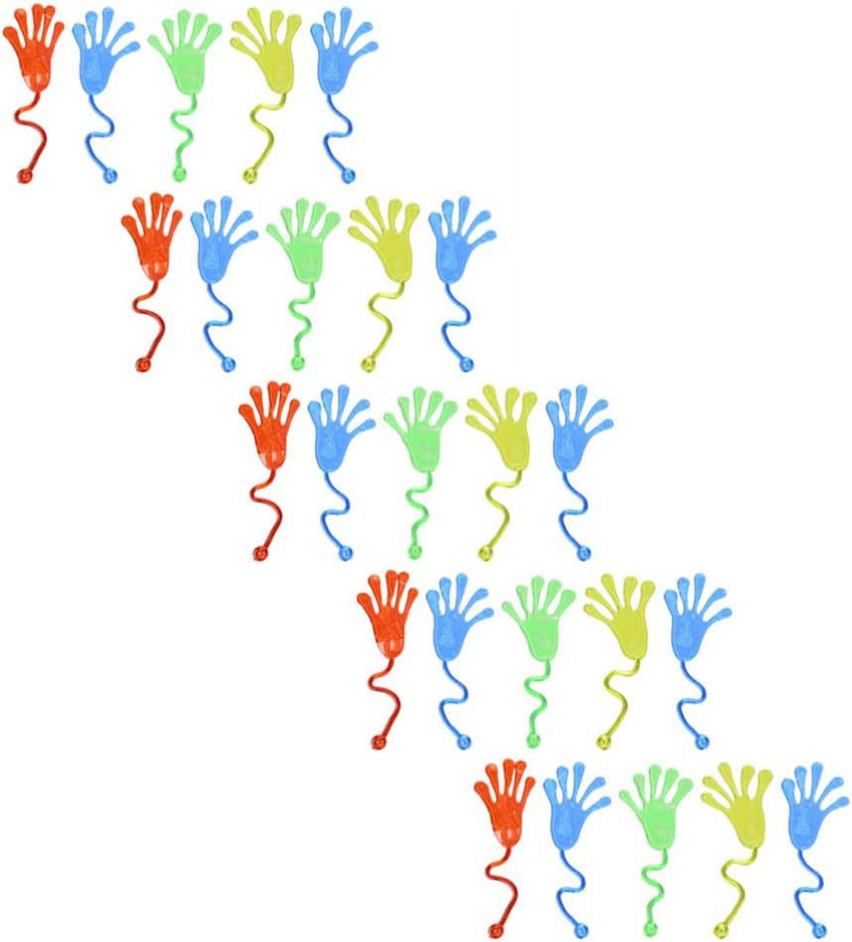 25pcs Stretchy Sticky Hands Toys Sticky Fingers Wacky Fun Glitter ...