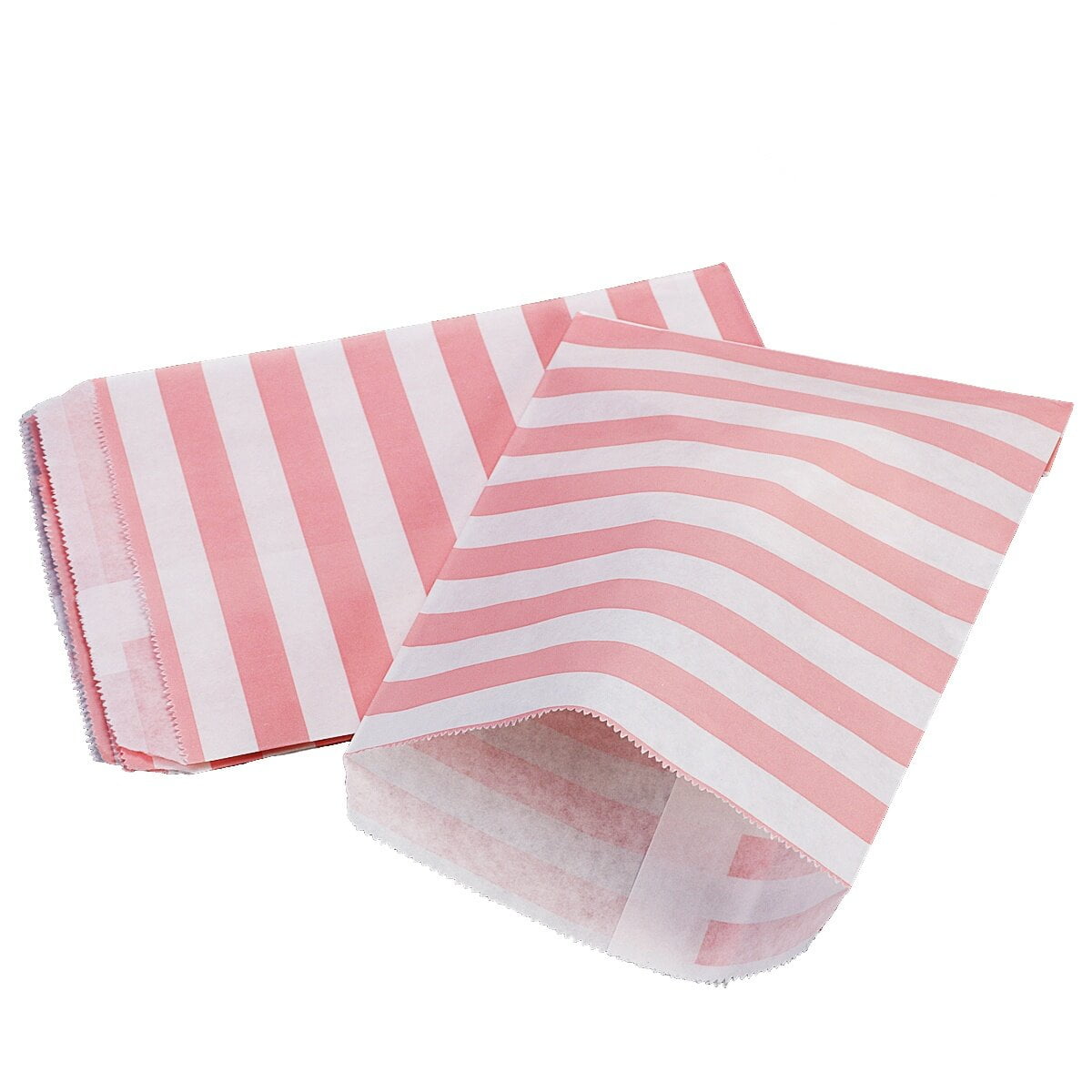 25pcs Party Favor Bags Stripped Treat Food Kraft Paper Sack Pouch Bags ...