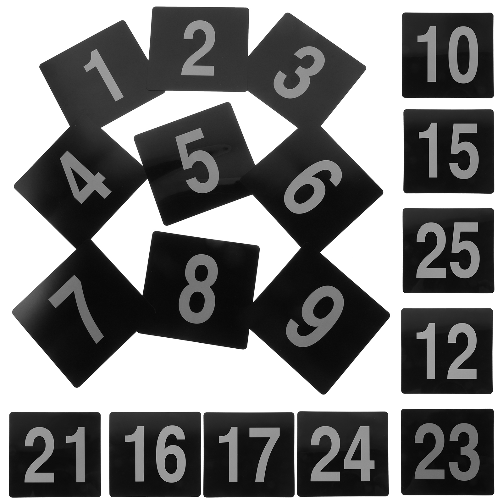 25pcs Party Use Seat Number Sign Wedding Table Number Card Practical ...