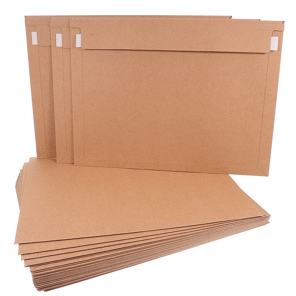 25 Pcs Document Mailing Bag CD Envelope Letter Pallet Shelf Brown ...