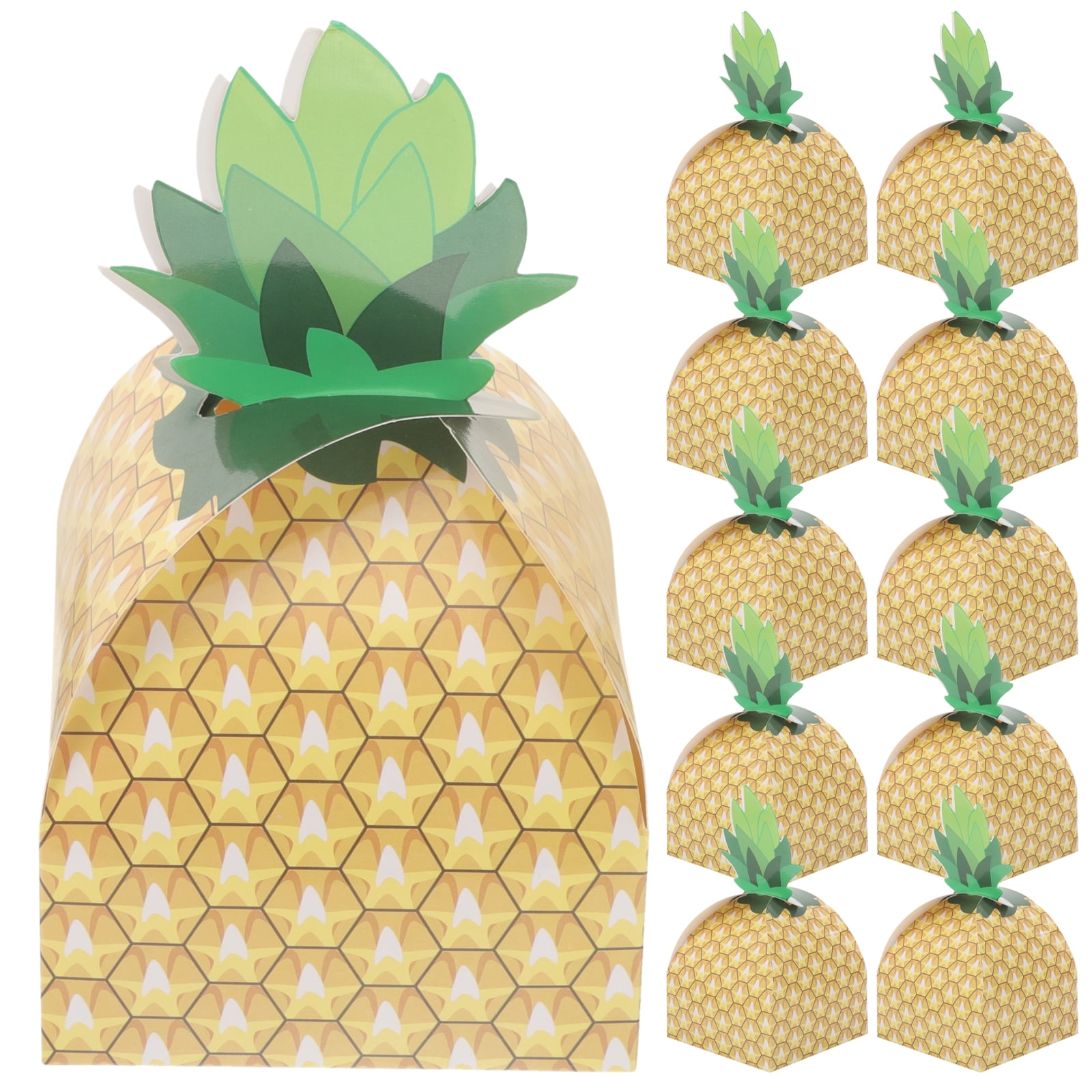 25pcs Pineapple Packing Box Beautiful Gift Candy Gift Storage Box for ...