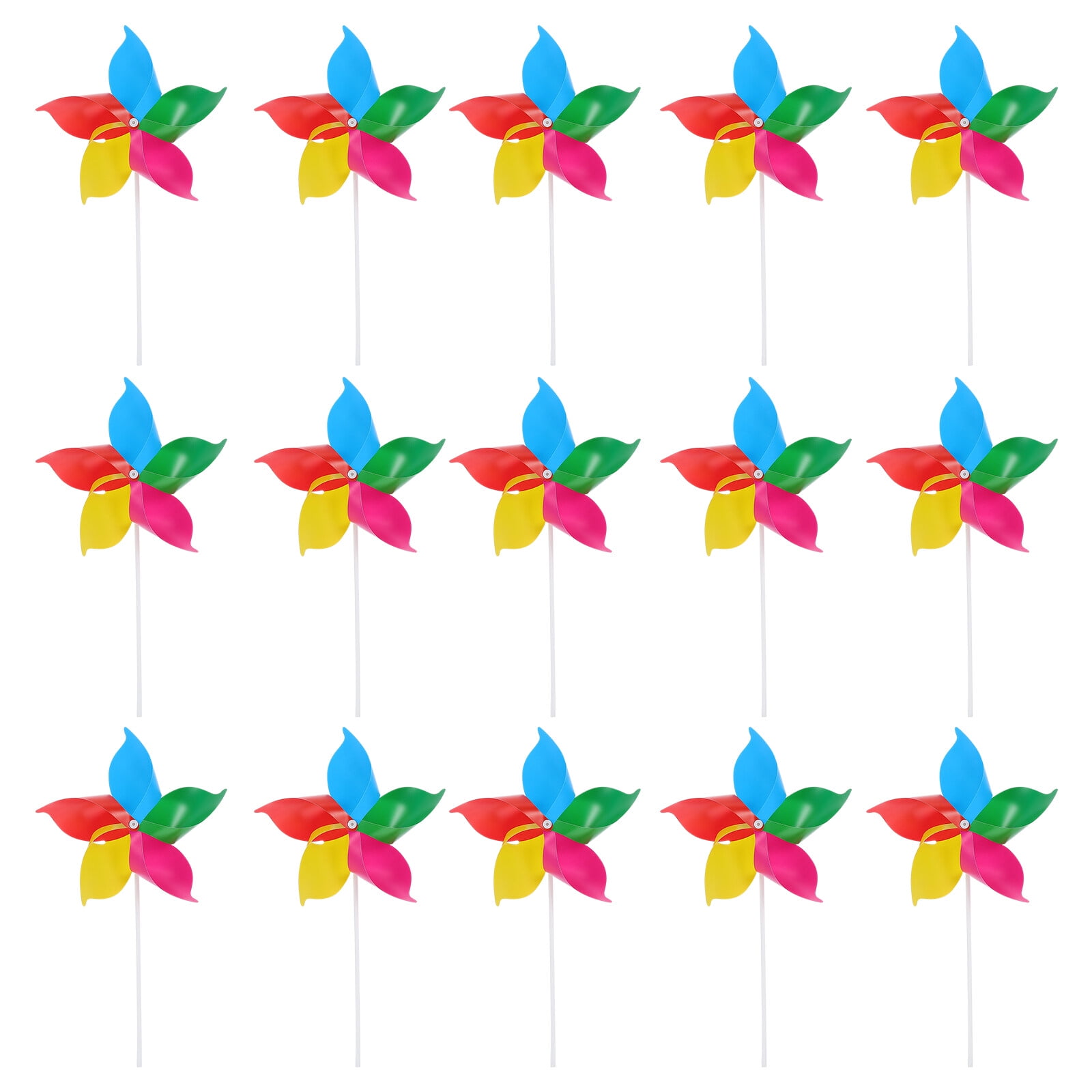 25pcs Small Windmill Decorations for Garden Party and Wedding Plastic ...