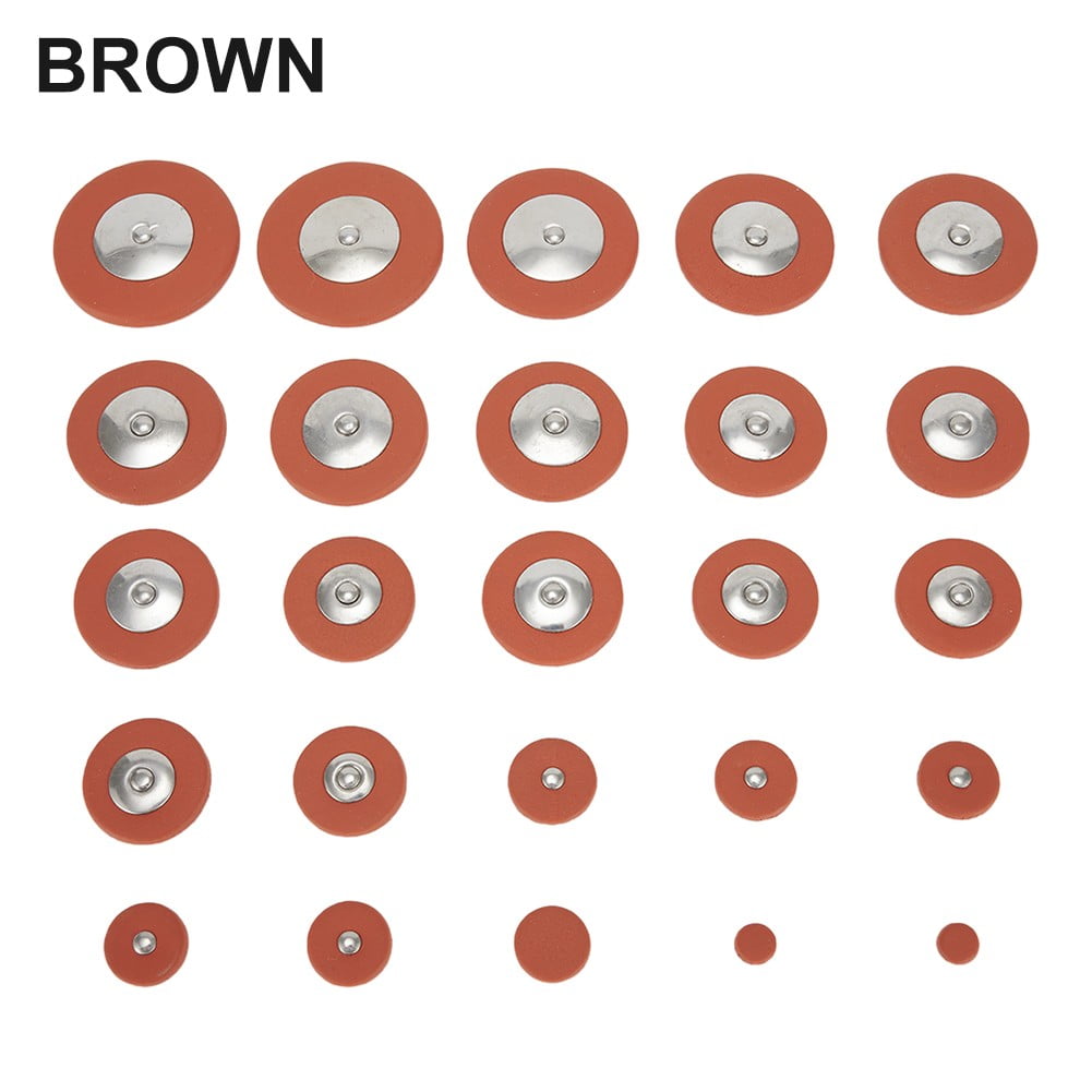 25pcs Professional Leather Tenor Saxophone Pads Replacement Woodwind ...