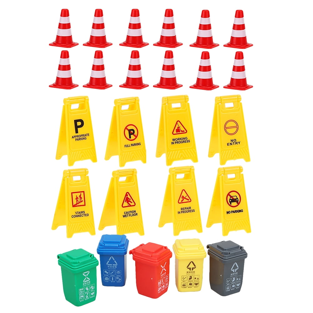 25pcs Road Signs for Kids Mini Traffic Signs Set Kids Street Signs ...