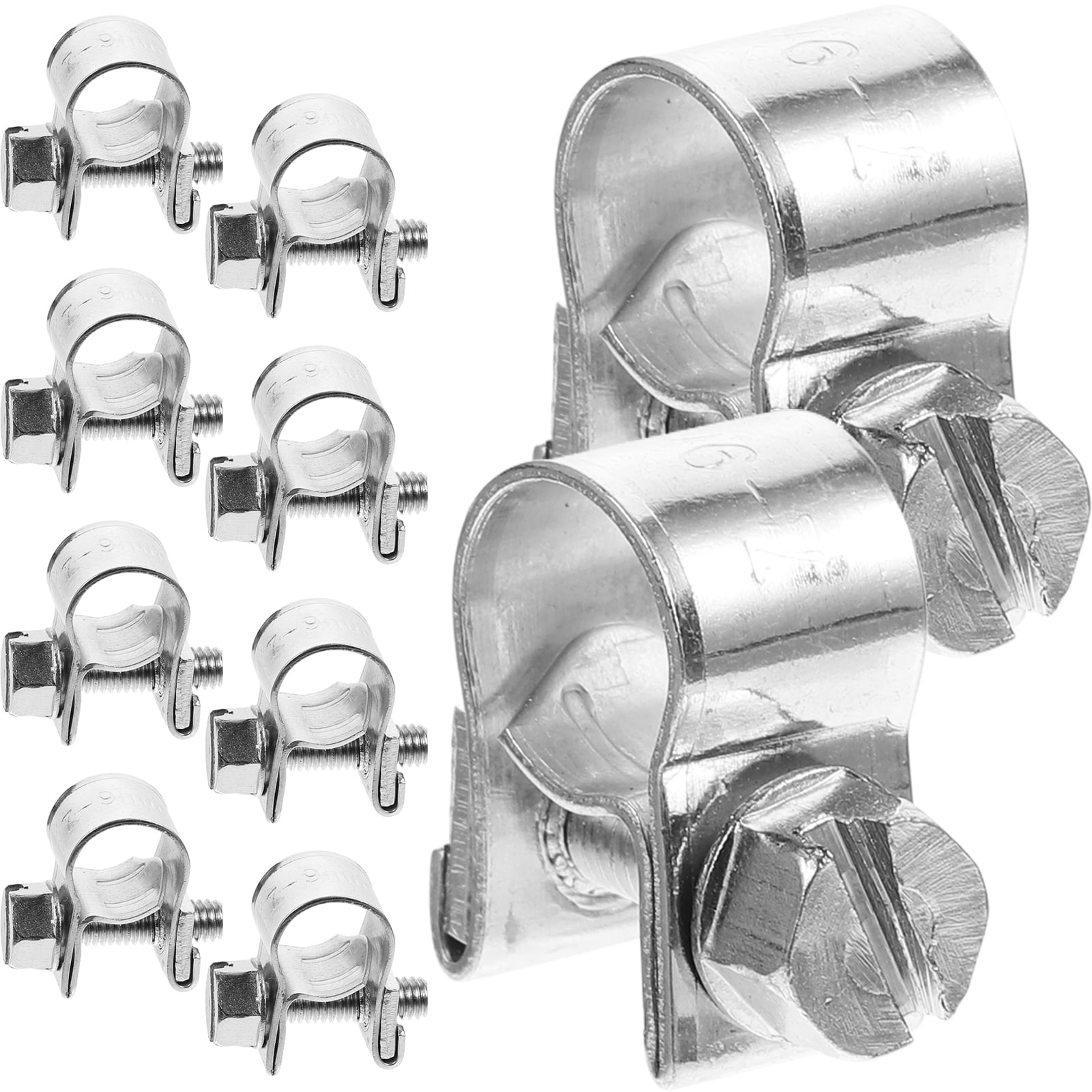 25pcs Stainless Steel Hose Clamp Fuel Injection Hose Clamp Pipe Clip ...