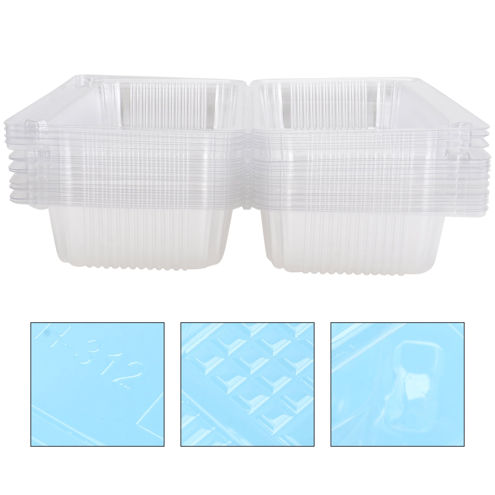 25pcs Transparent Pastry Dessert Wrapping Box Bakery Packing Box ...