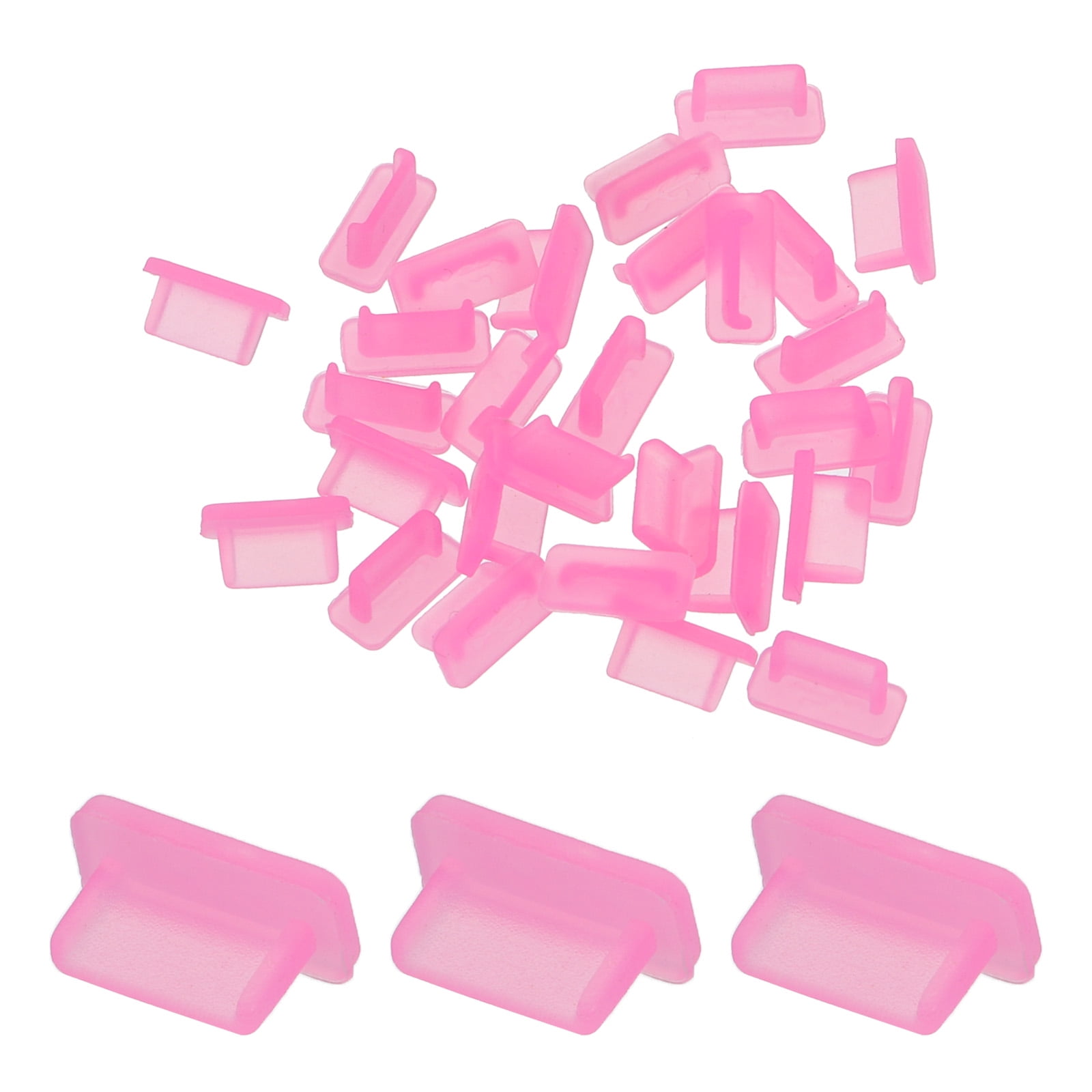 25pcs USB Type C Port Plugs Covers Caps Silicone Anti Dust Protectors ...