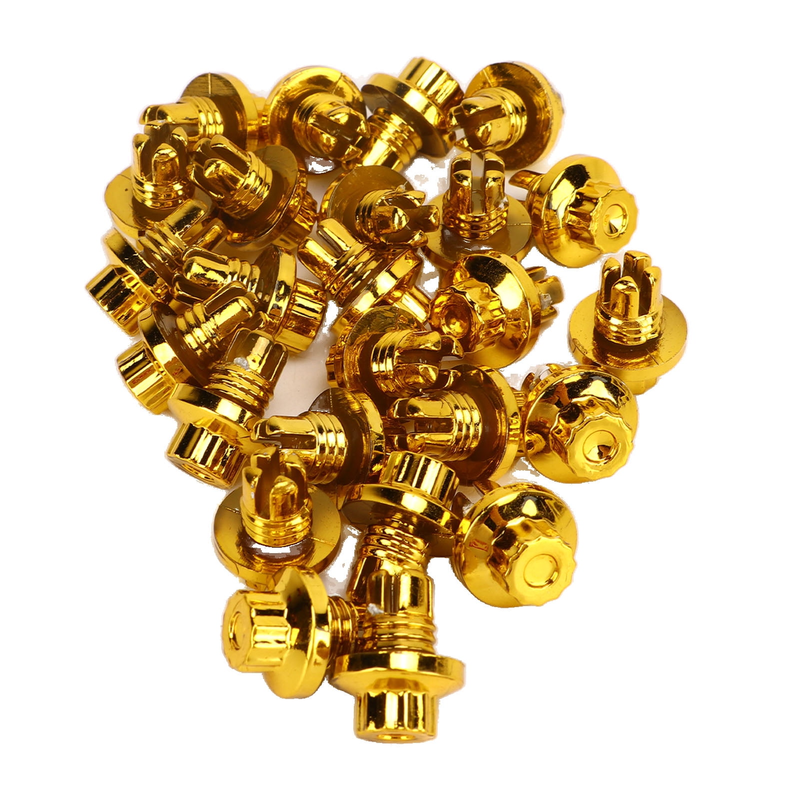 25pcs Wheel Rim Rivets Gold ABS Lip Nuts for AH Ds Series Rims Cap ...