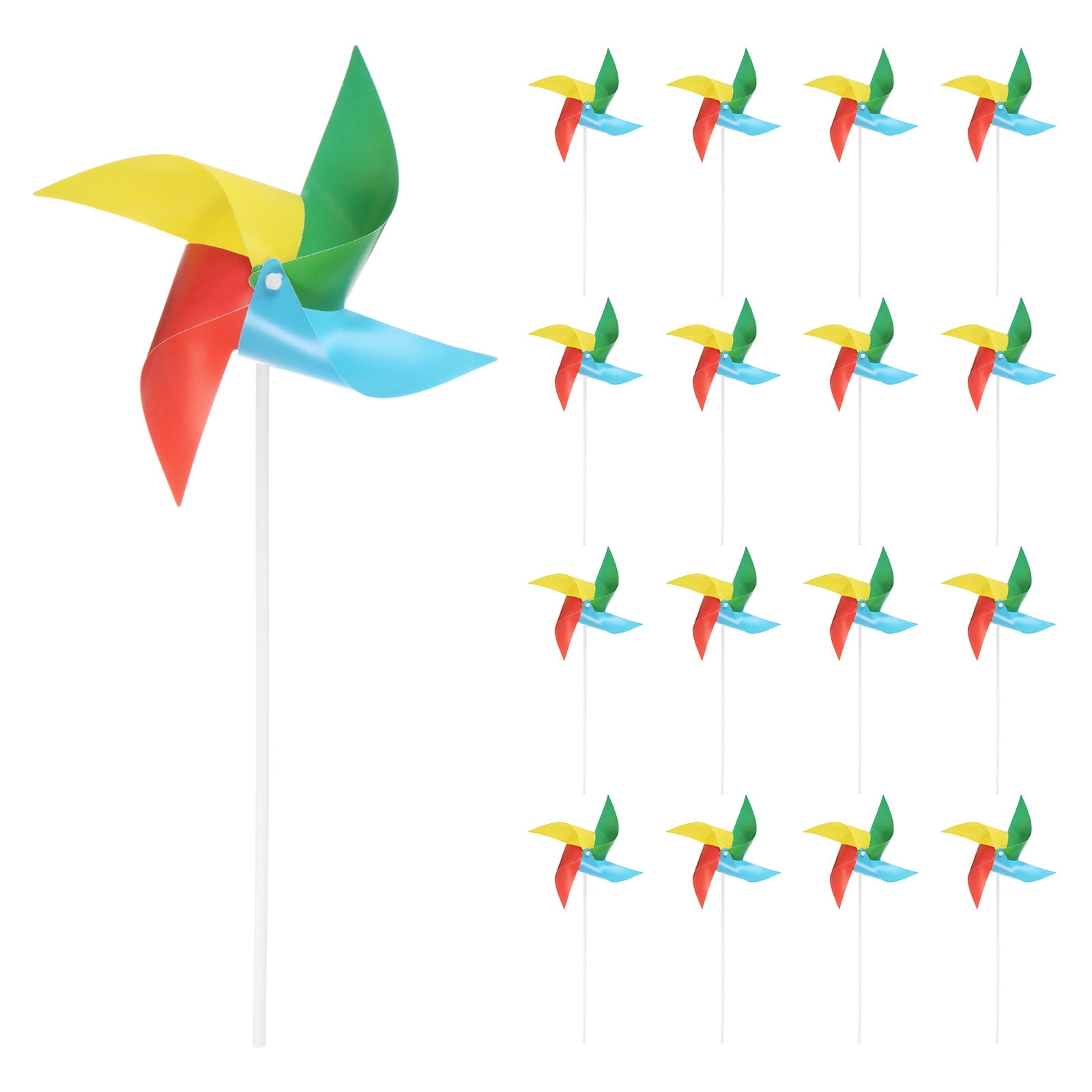 25pcs Windmills for the Yard Garden 15 Inch x 7.5 Inch 4 Leaves ...