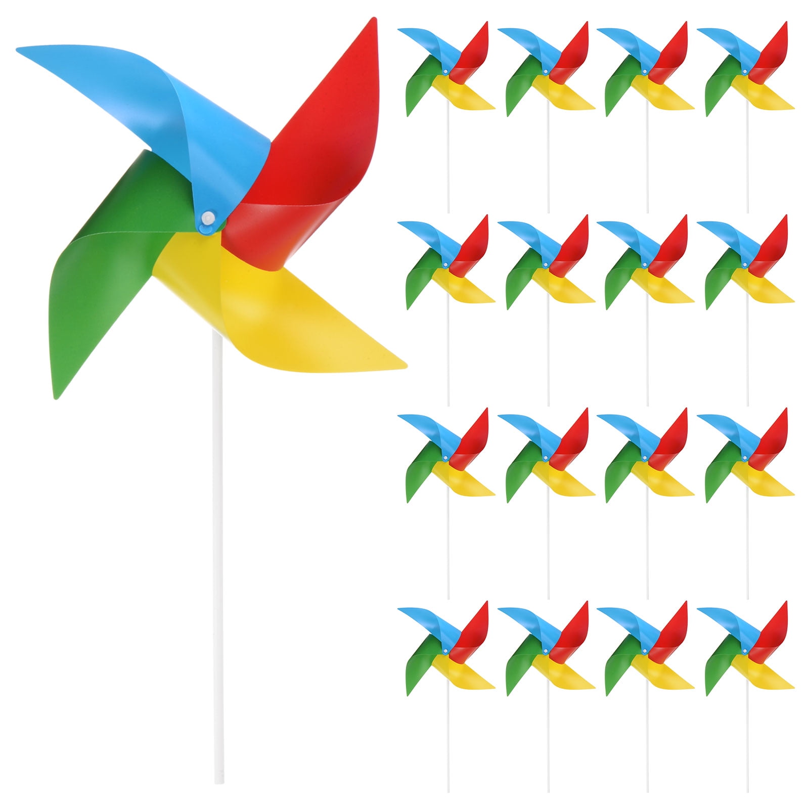 25pcs Windmills for the Yard Garden 17 Inch x 11 Inch 4 Leaves ...