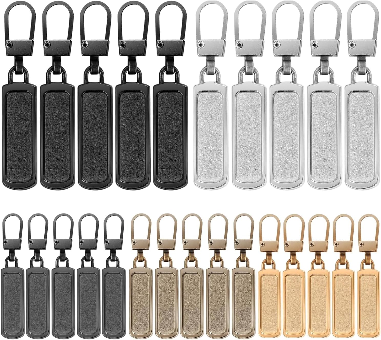 25pcs Zipper Pull Replacement, Zipper Pullers Detachable Zipper Pull ...