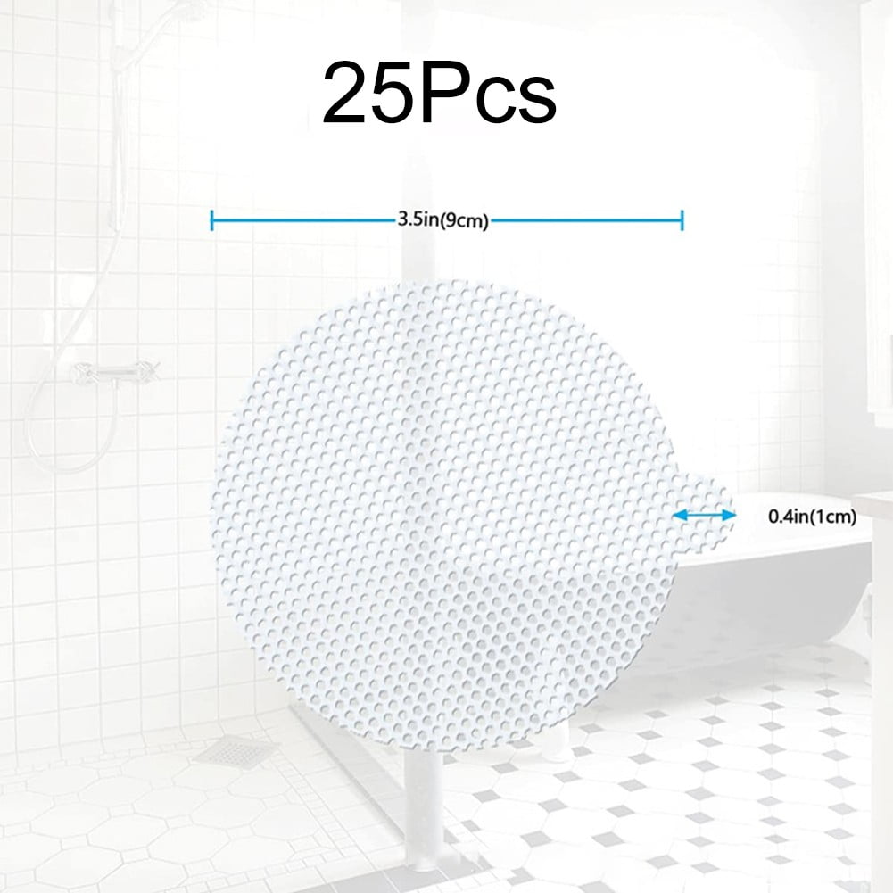 25pcs/pack Upgraded Disposable Hair Catcher for Shower Mesh Stickers ...