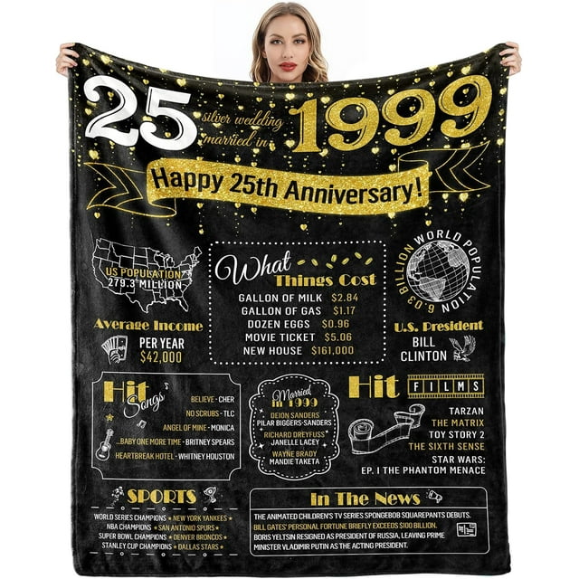 25th Anniversary Silver Weddg Gifts 25 Anniversary Decorations Gift for ...