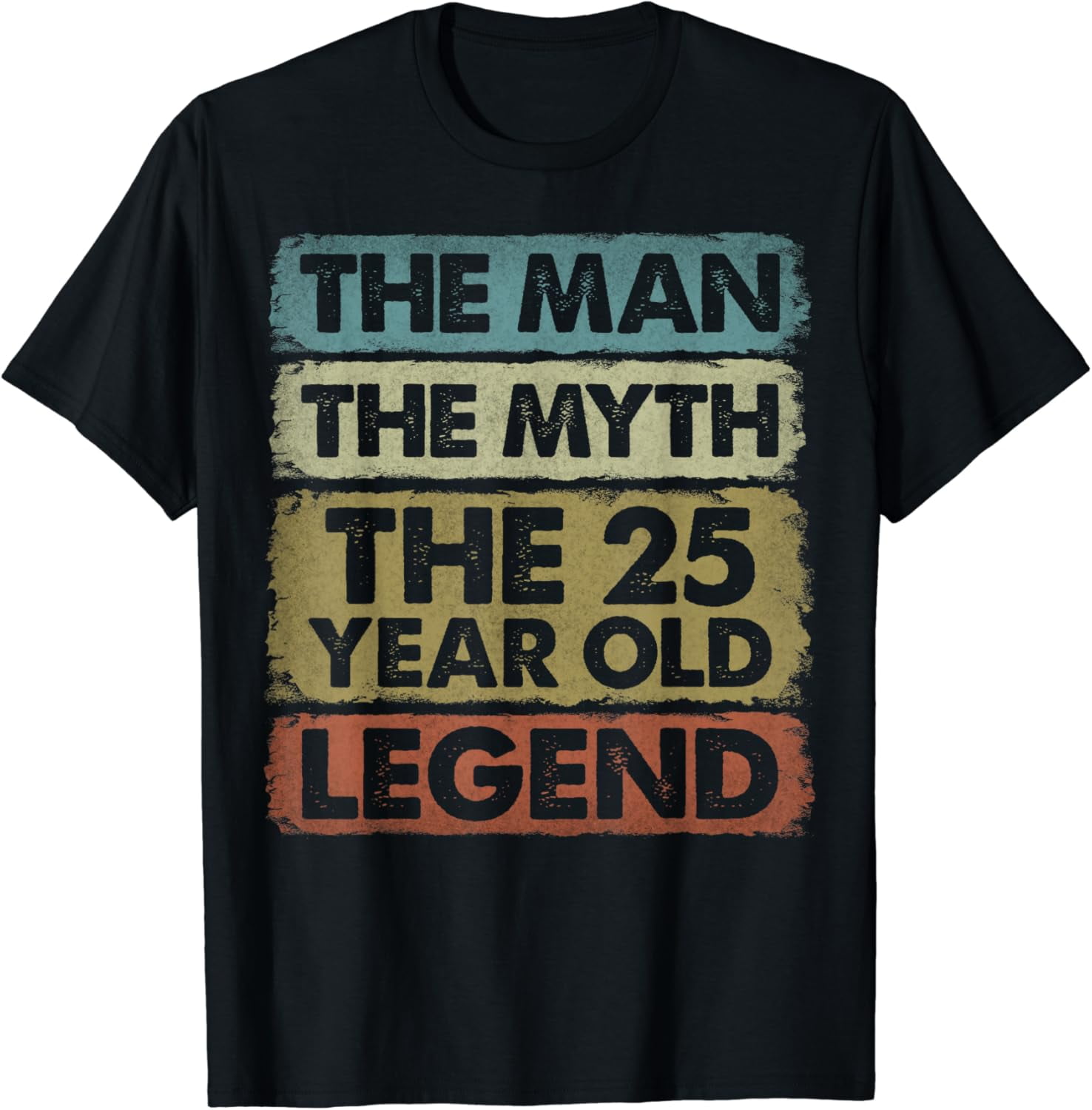 25th Birthday 25 Year Old Gifts Legend Limited Edition T-Shirt ...