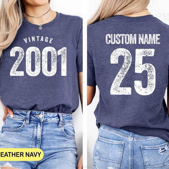 25th Birthday Shirt 2001 Shirt 25th Birthday Gift For Women Men 25th ...