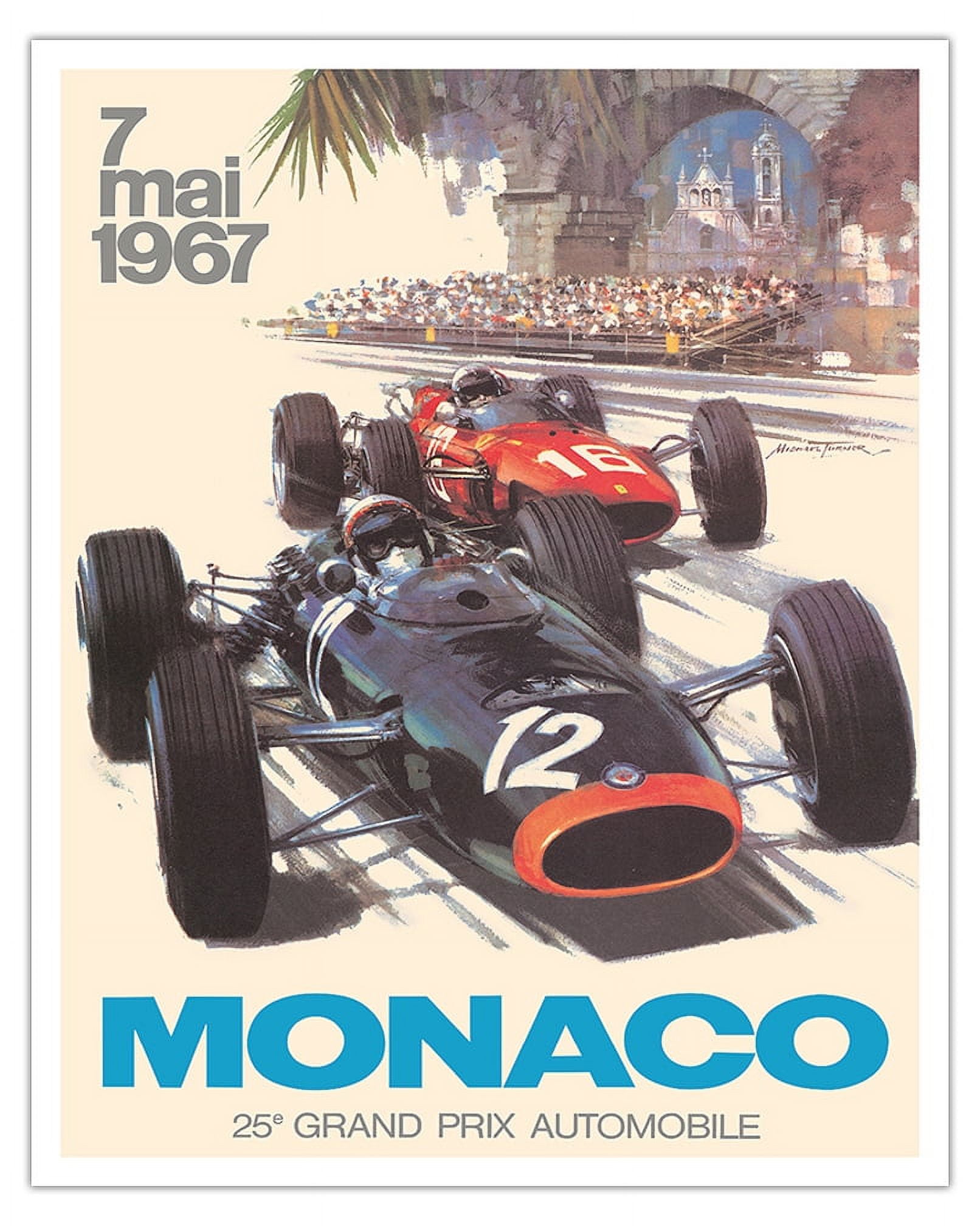 25th Monaco Grand Prix Automobile 1967 - Formula One F1 - Vintage Car ...