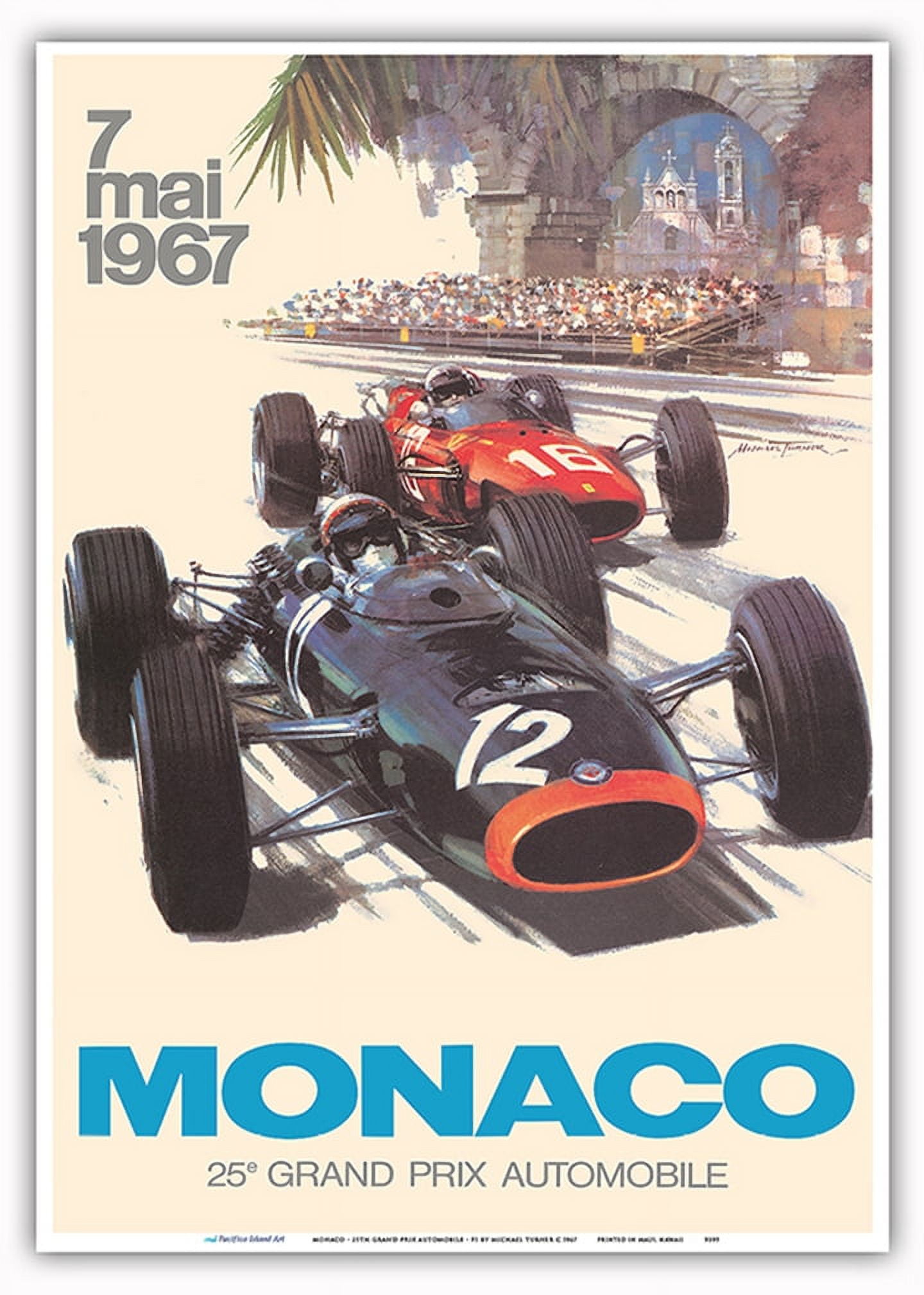 25th Monaco Grand Prix Automobile 1967 - Formula One F1 - Vintage Car ...