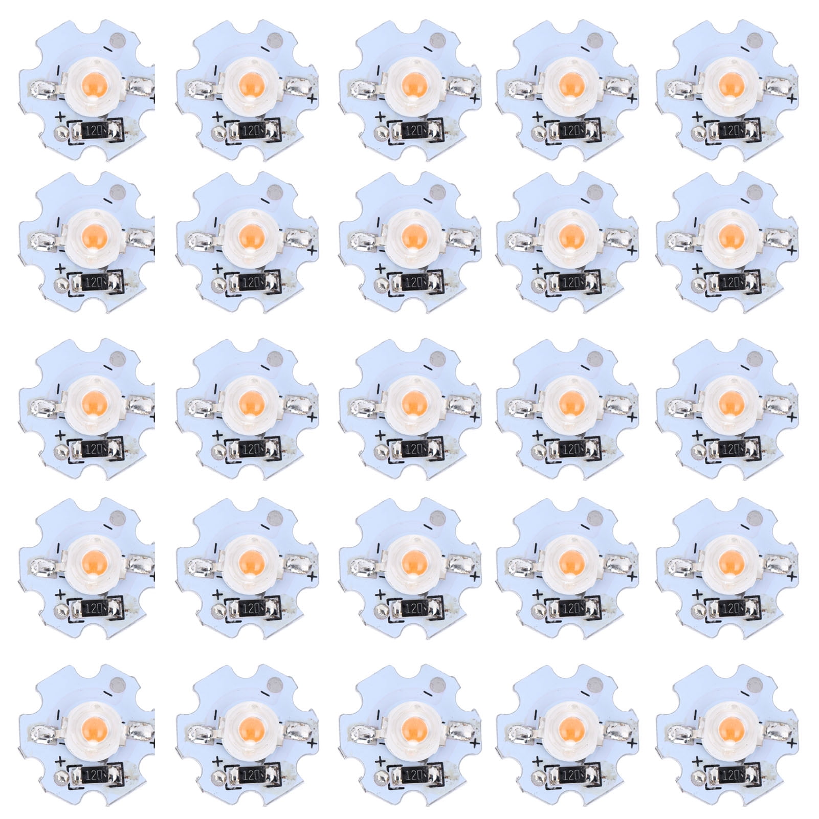 25x 0.5W LED Chips, 5V, High Brightness, Easy Heat Dissipation For DIY ...